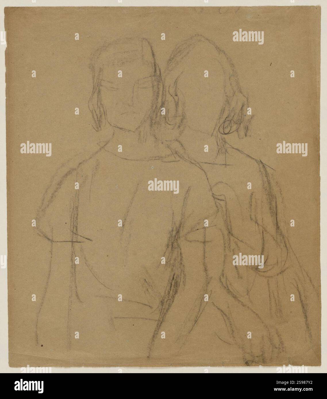 Gwen John - Study of two women, NMW A 15141 Stock Photo - Alamy