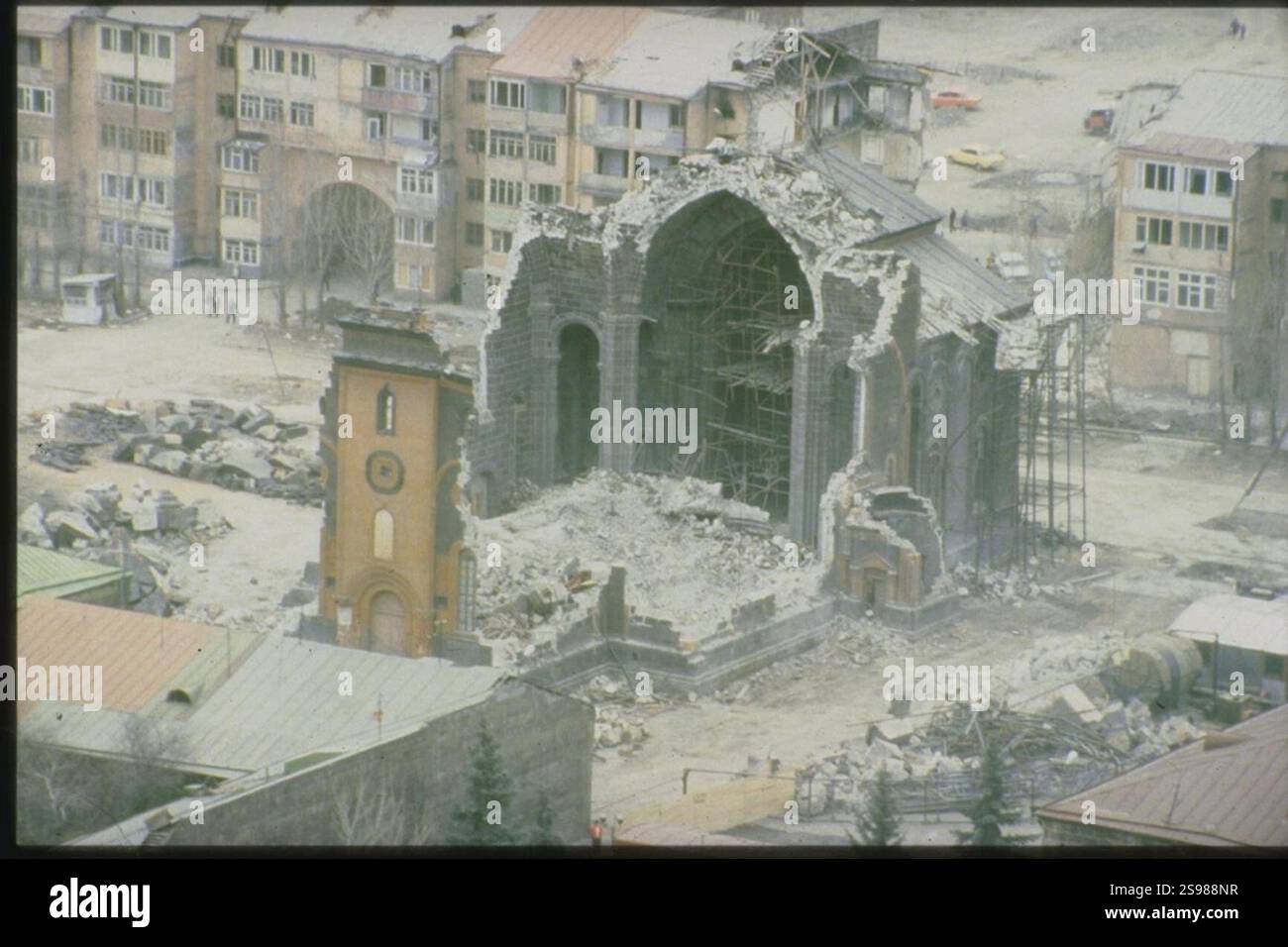 Gyumri church aerial 1988 Stock Photo - Alamy