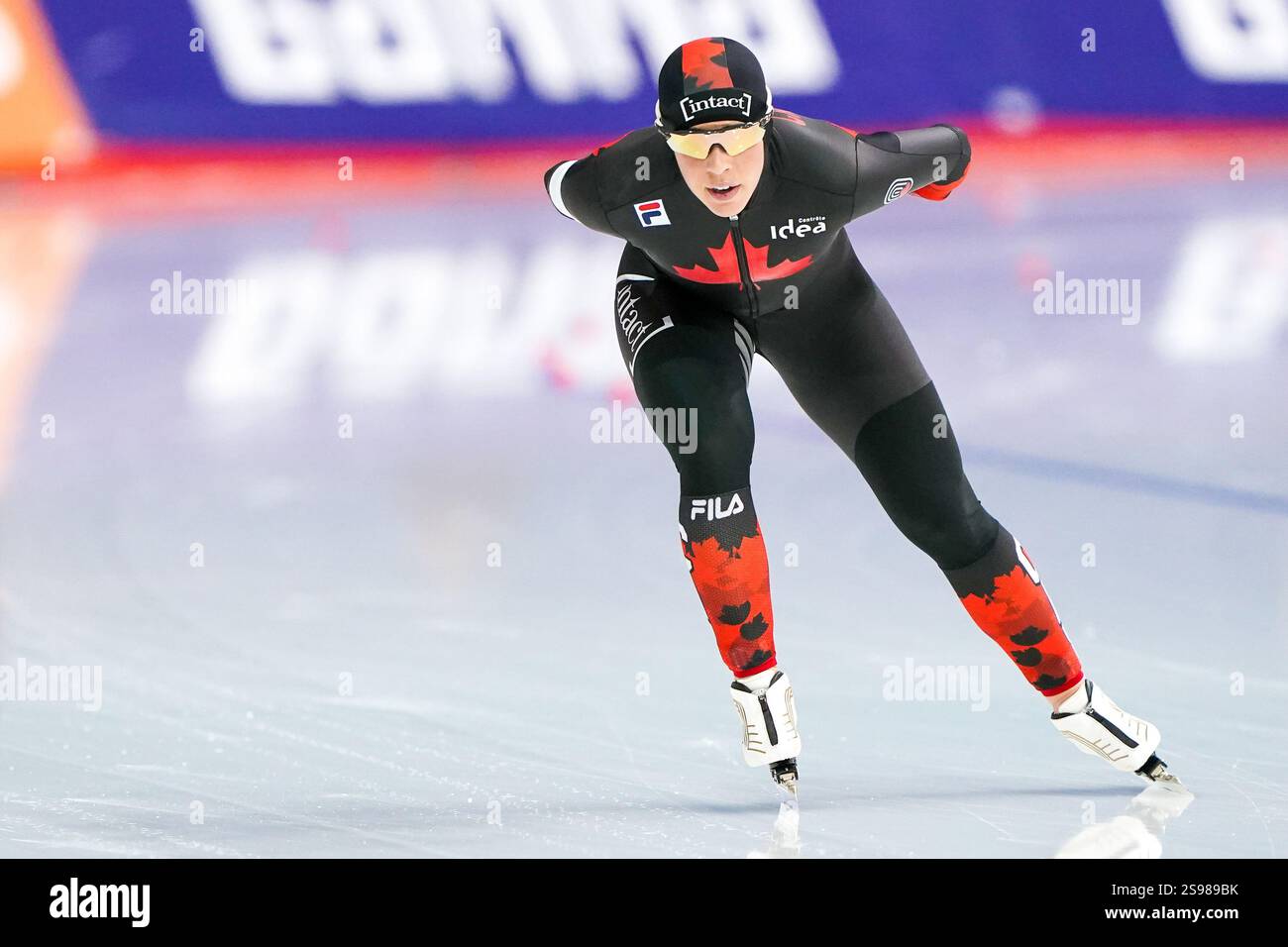 CALGARY, CANADA - JANUARY 24: Valerie Maltais of Canada competing ...