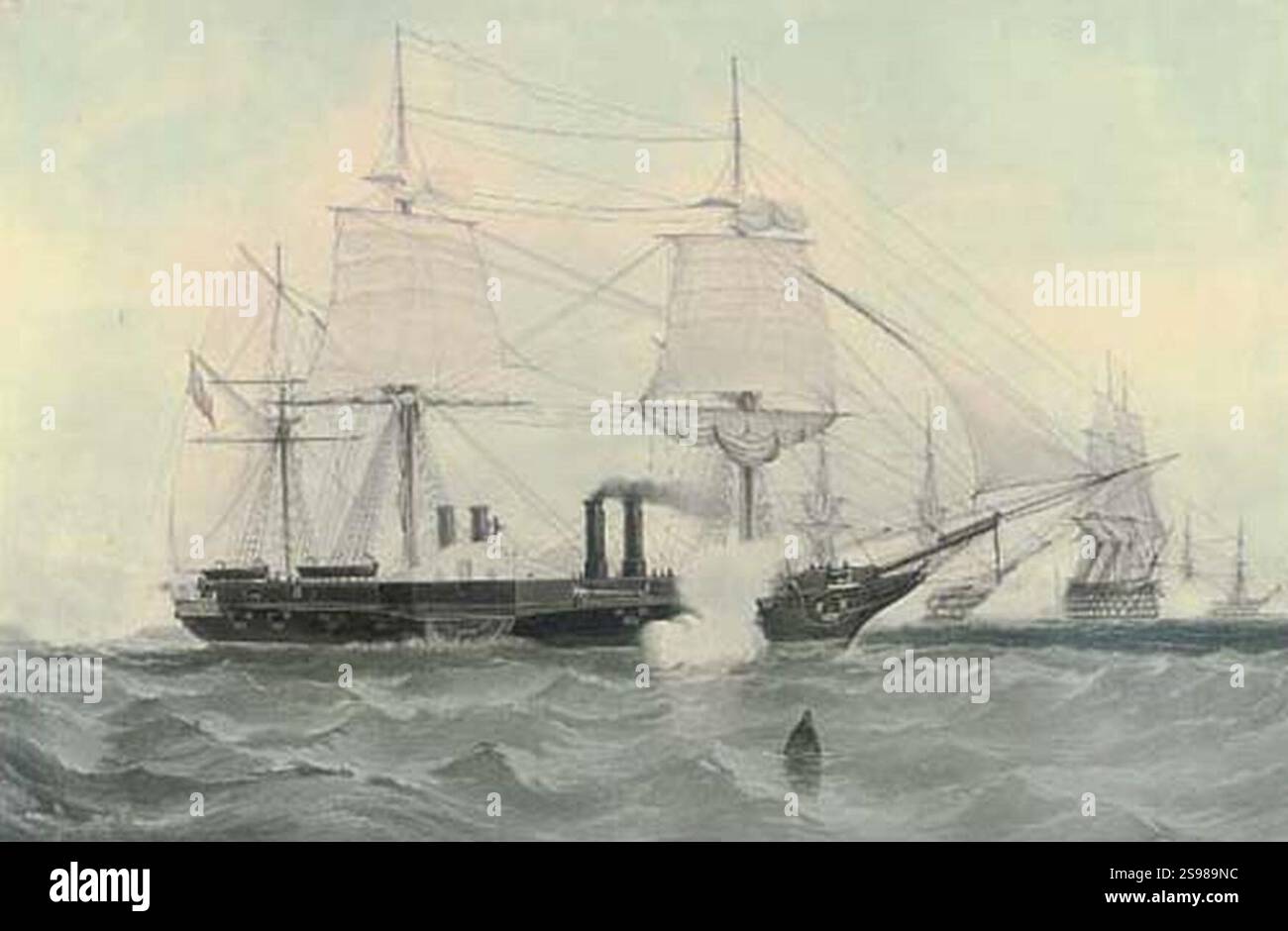 H.M. war steam frigate the Terrible of 1847 Tons, and 800 horsepower ...