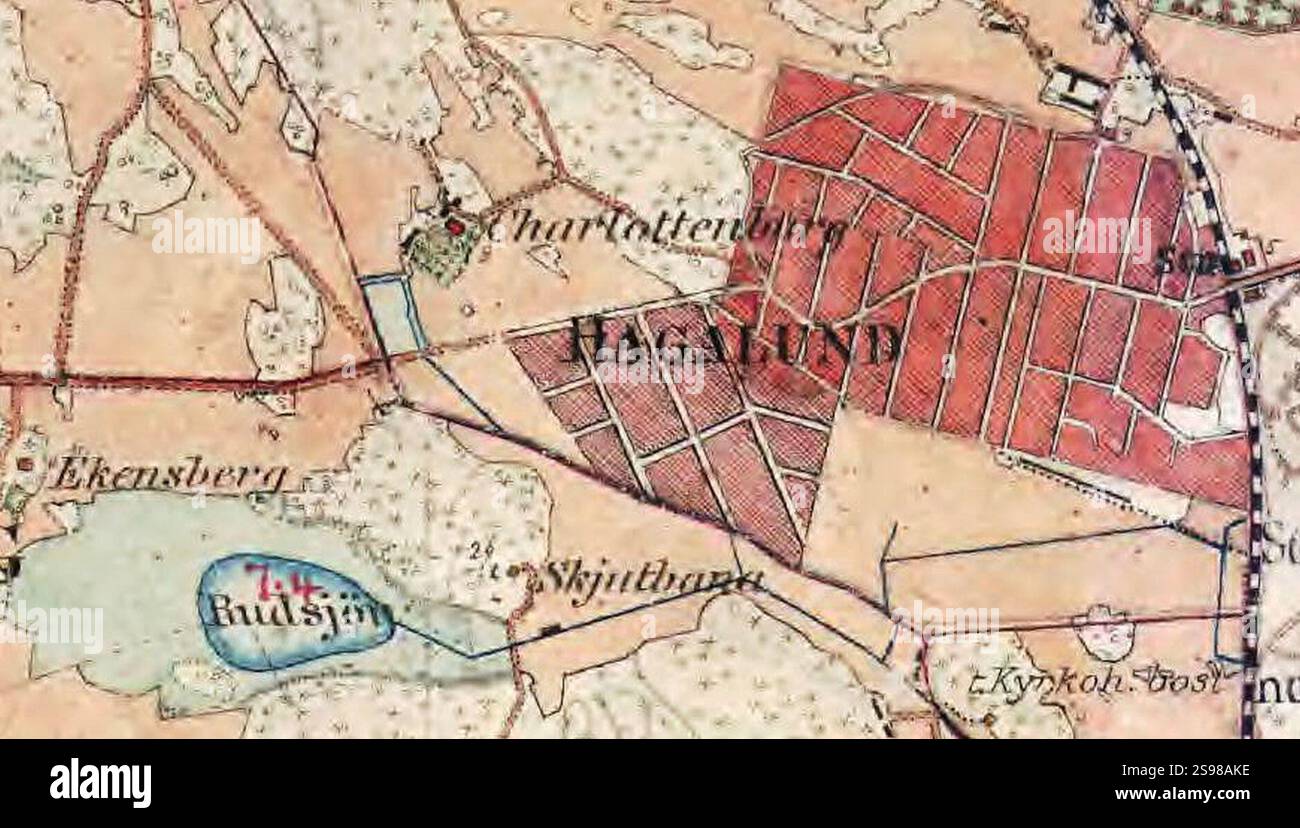 Hagalund, Charlottenburg, 1900 Stock Photo - Alamy