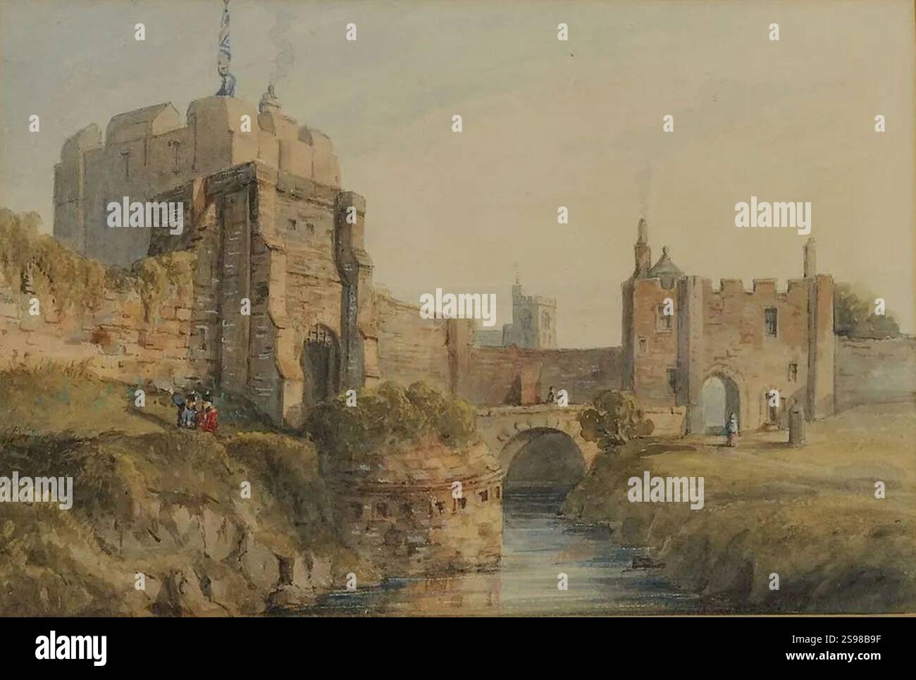 Half Moon Battery, Carlisle Castle by Nutter Stock Photo - Alamy