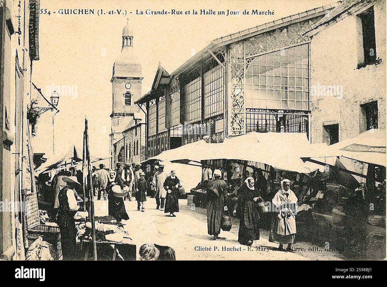 Halles de Guichen Mary-Rousselière Stock Photo - Alamy