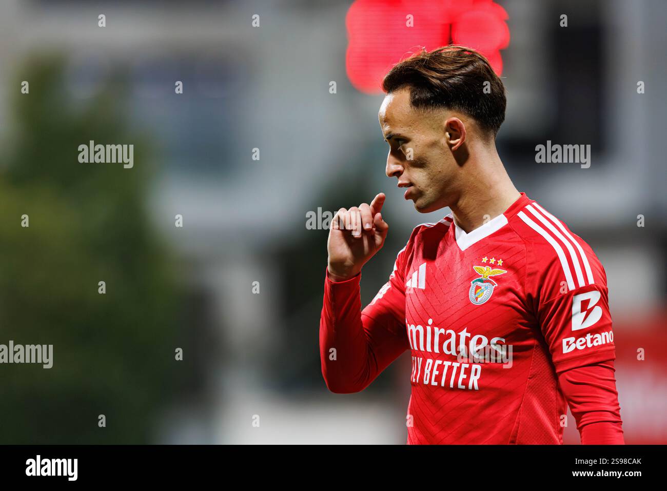 Hugo Felix (SL Benfica B) seen during Liga Portugal 2 game between ...