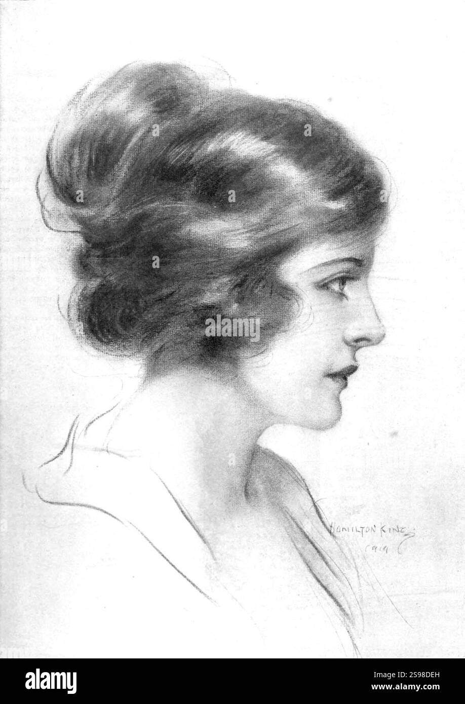 Hamilton King - Portrait of Lillian Kemble Cooper Stock Photo - Alamy