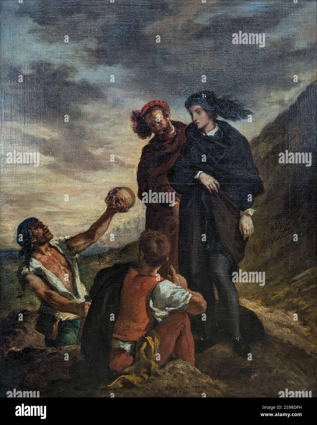Hamlet et Horatio au cimetière - Eugène Delacroix Stock Photo - Alamy