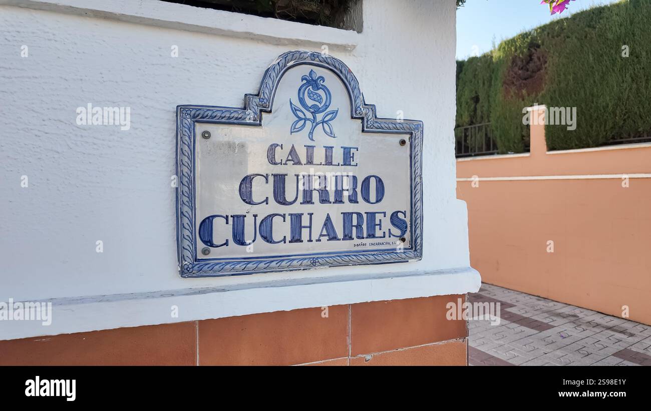 Street sign granada spain hi-res stock photography and images - Alamy