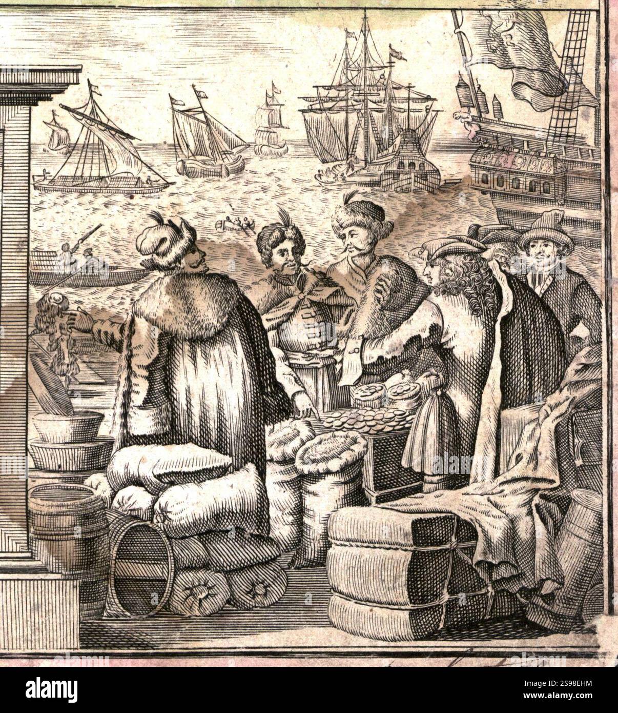 Handel w porcie gdańskim, c.1720 Stock Photo - Alamy
