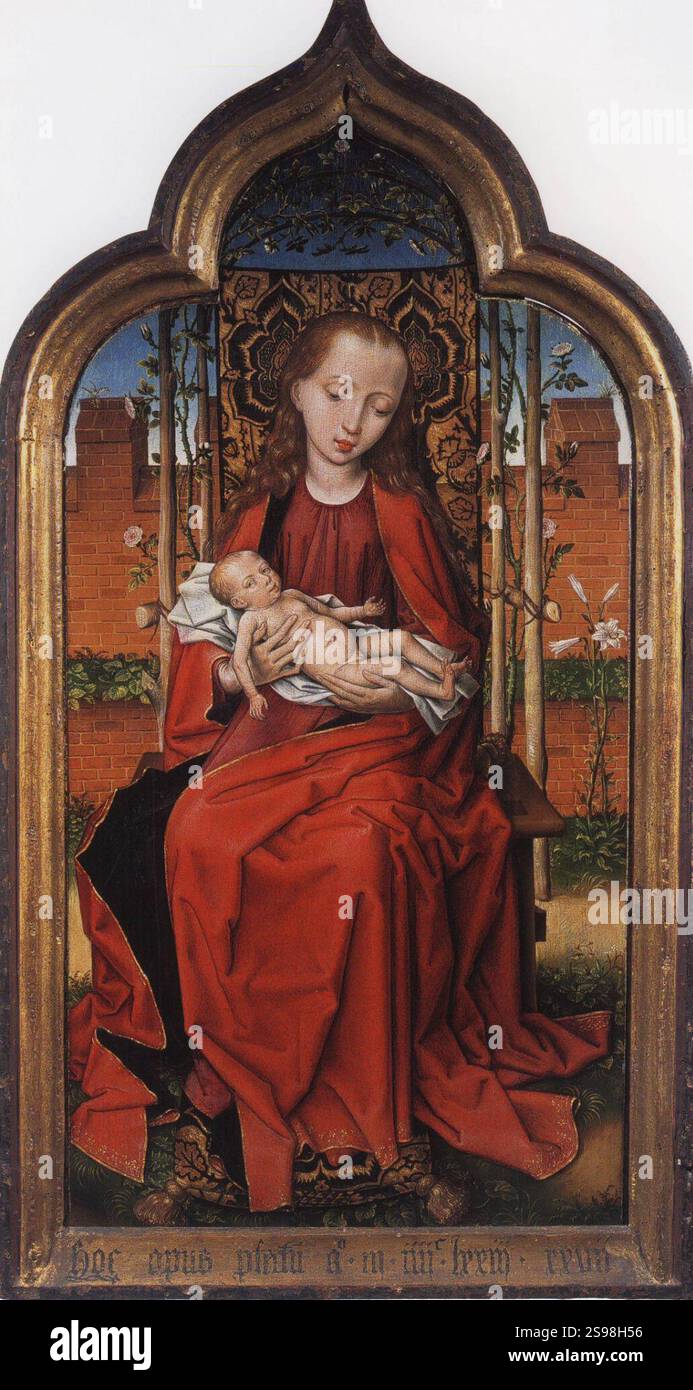 Hans Memling, Master of 1473 - Altarpiece with Virgin and Child, Jan de Witte and his wife ...