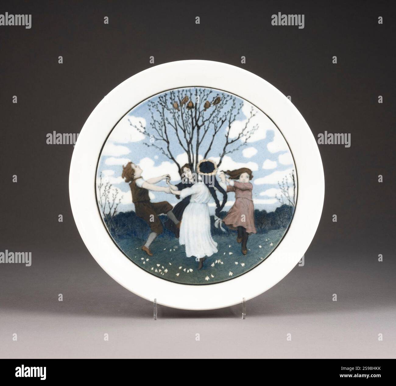 Hans Rudolph Hentschel - Porzellan, polychrome Unterglasurmalerei Stock ...