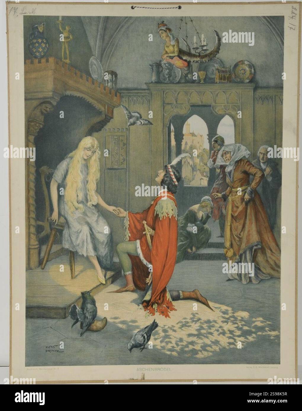 Hanz Printz - Cinderella, educational poster Stock Photo - Alamy