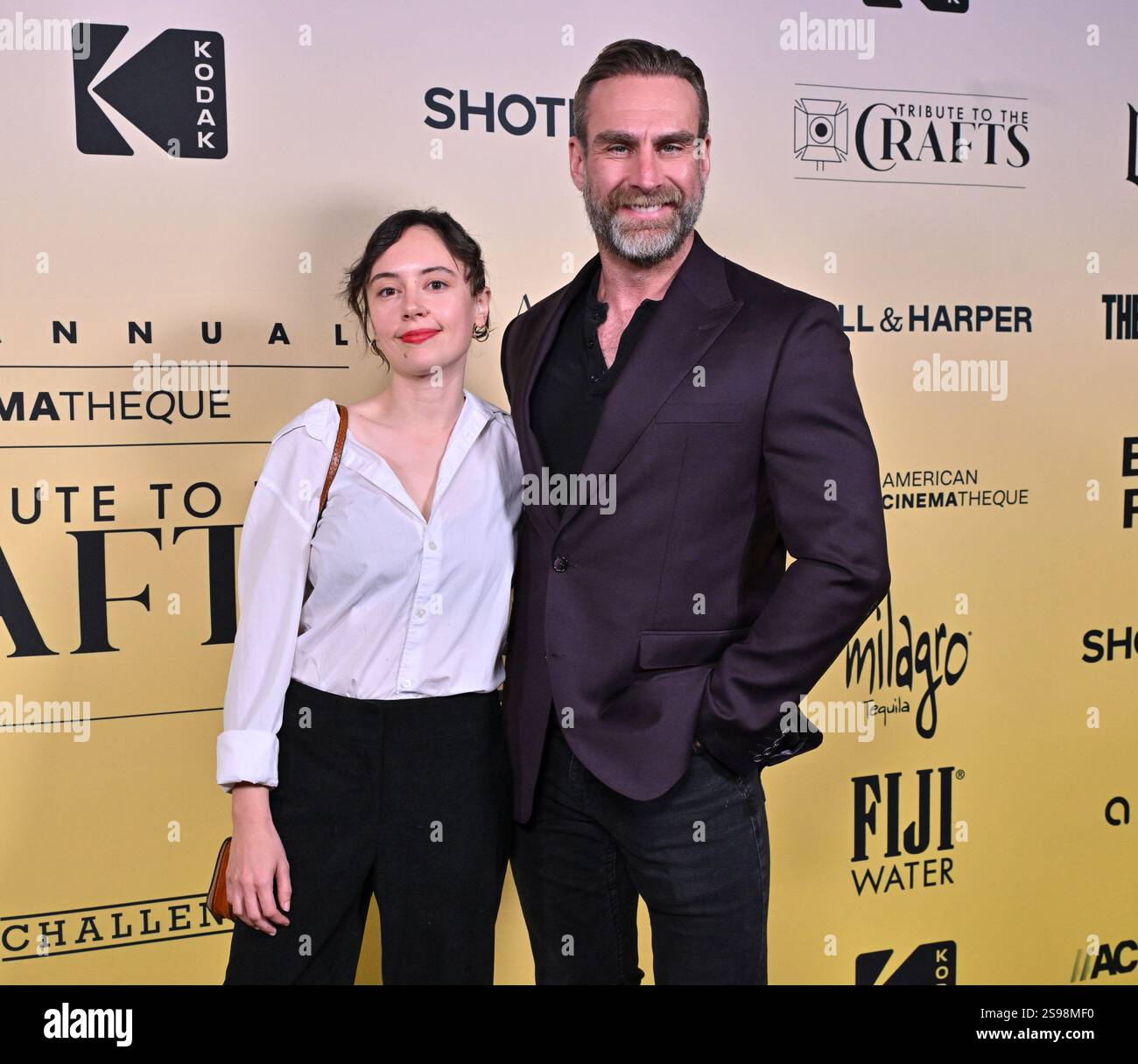 Erin McIntosh and David Meadows arriving to American Cinematheque's 4th Annual Tribute To The ...