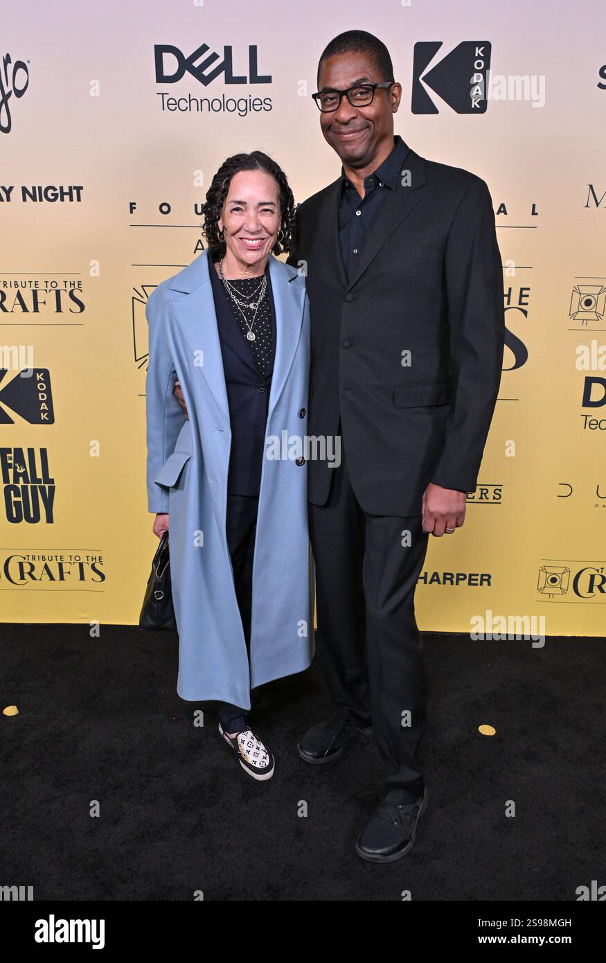 Stephanie Allain and Stephen Bray arriving to American Cinematheque's ...