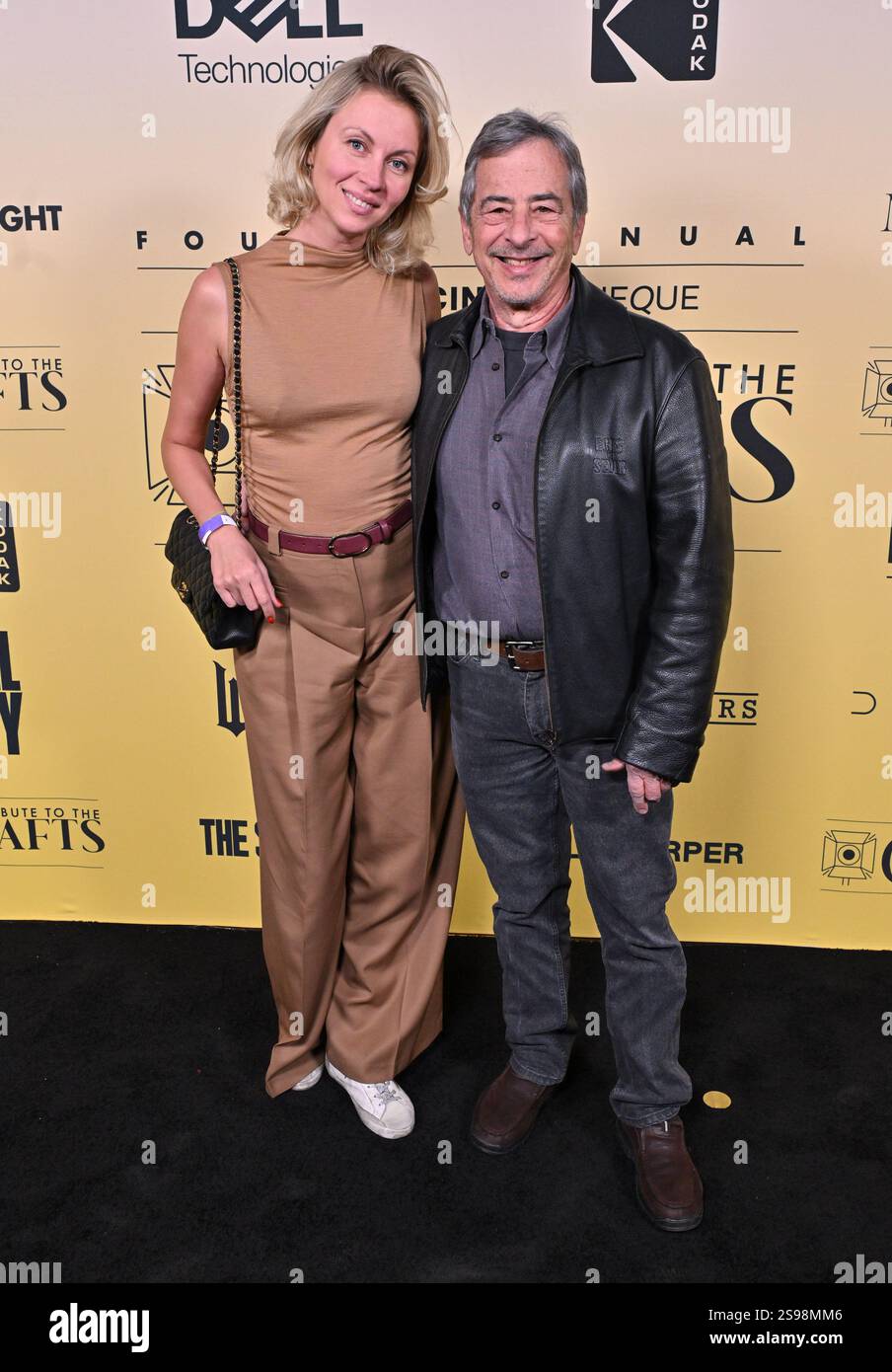 Vita Kamaliuk and Andrew Sugerman arriving to American Cinematheque's ...