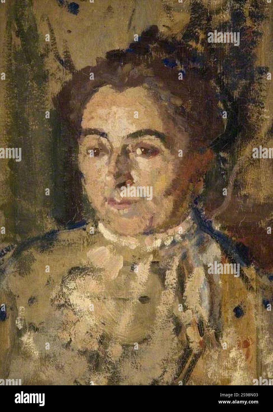 Harold Gilman (1876-1919) - Portrait Study of a Woman Stock Photo - Alamy