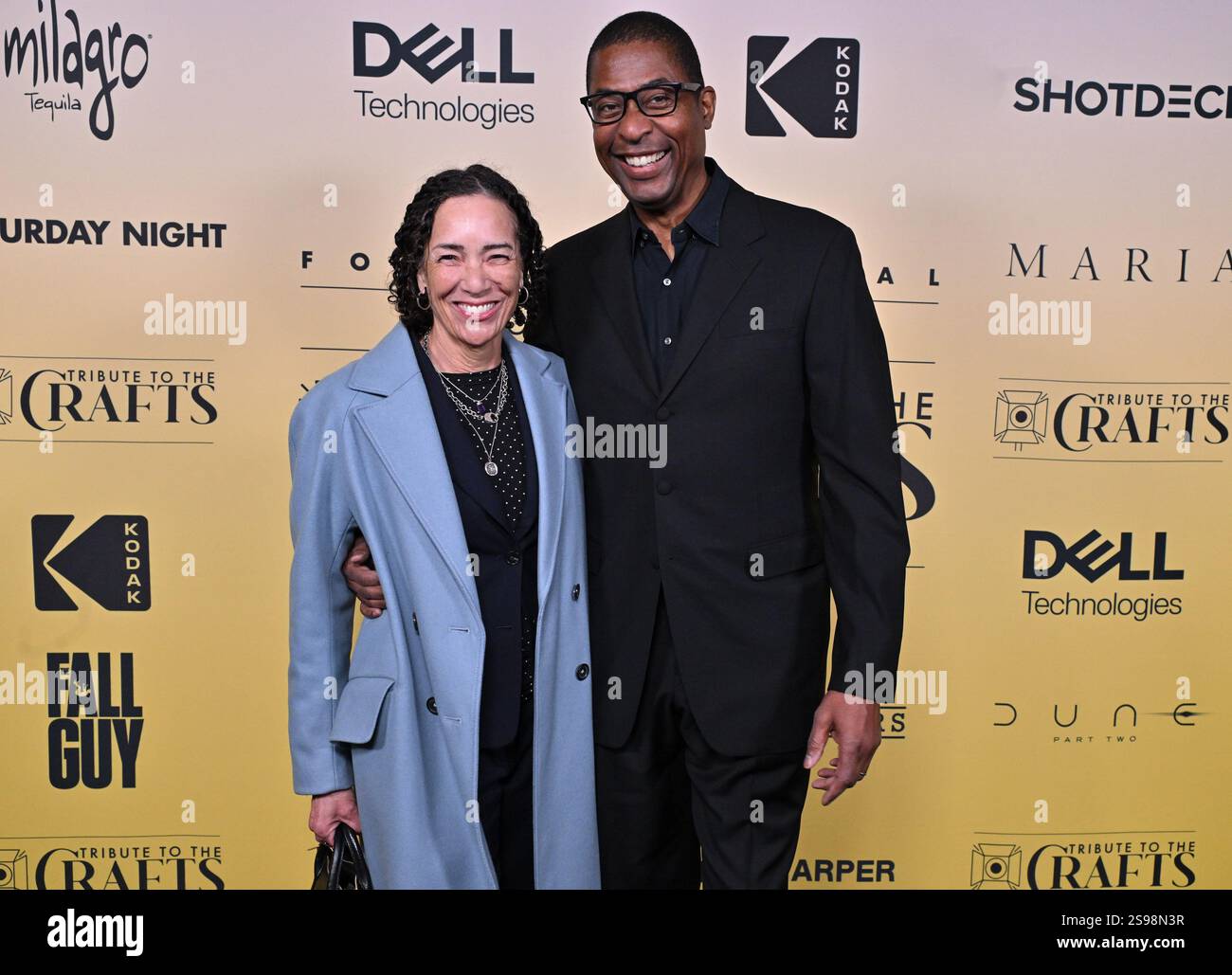 Stephanie Allain and Stephen Bray arriving to American Cinematheque's ...