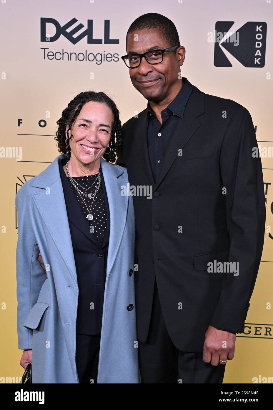 Stephanie Allain and Stephen Bray arriving to American Cinematheque's ...