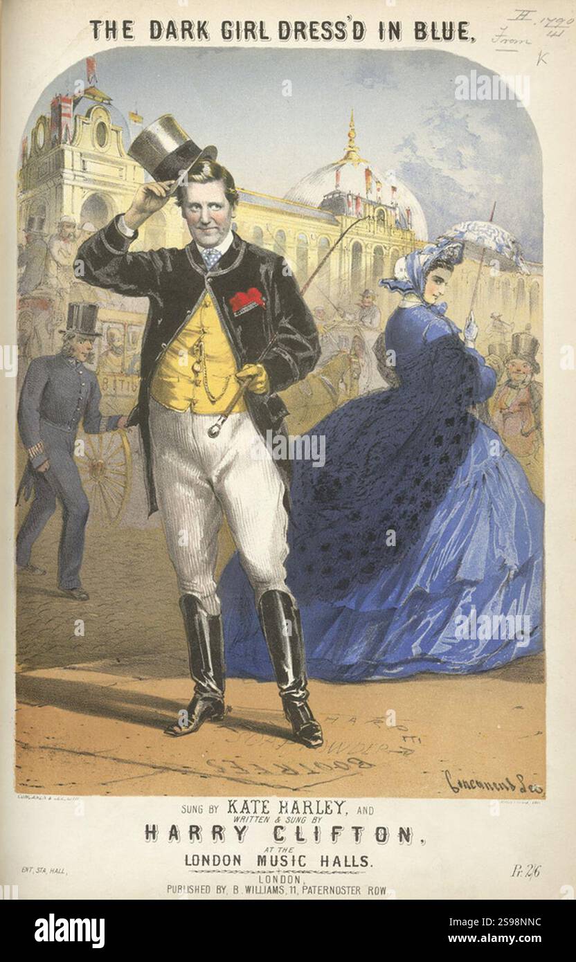 Harry Clifton singer 1863 Stock Photo - Alamy