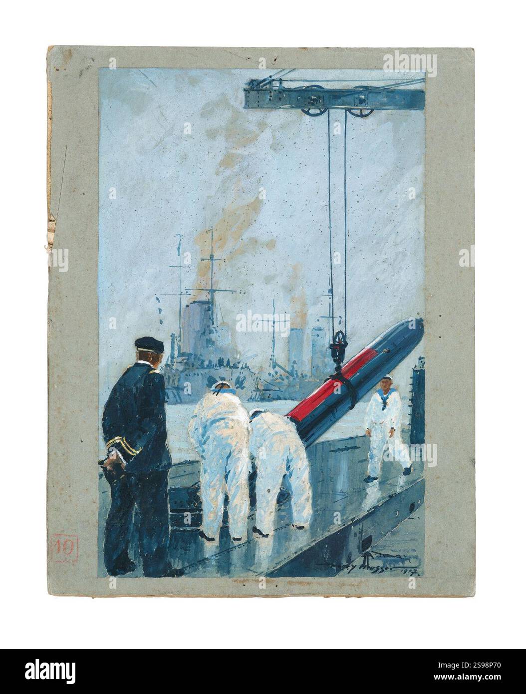 Harry Heusser Kriegsmarine 1917 Nr 10 Stock Photo - Alamy