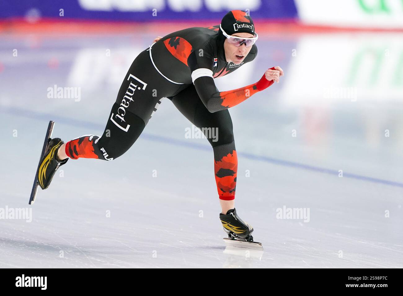 CALGARY, CANADA - JANUARY 24: Ivanie Blondin of Canada competing during ...