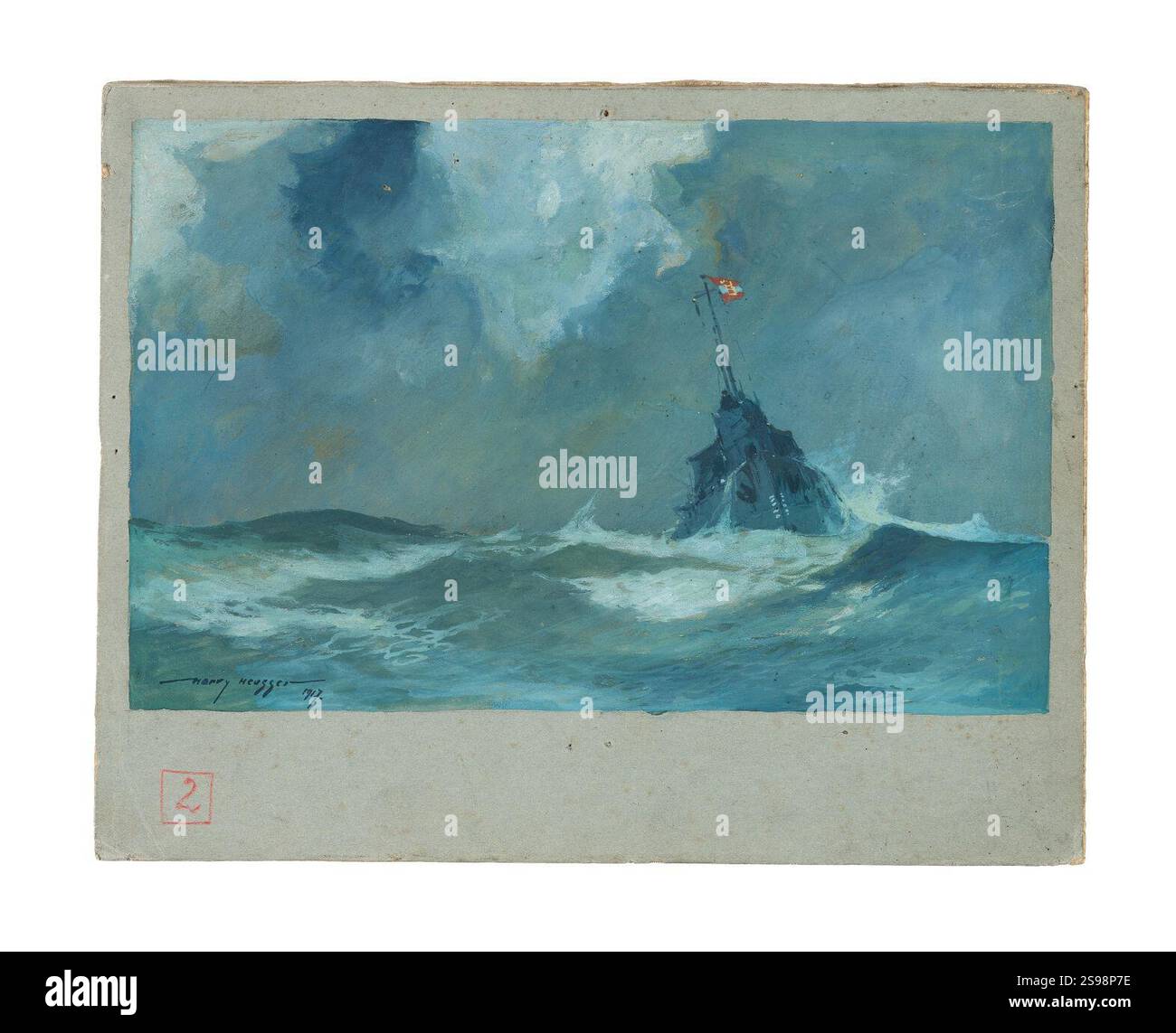 Harry Heusser Kriegsmarine 1917 Nr 02 Stock Photo - Alamy