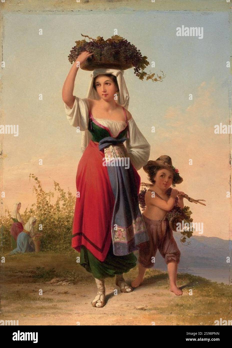 Harvest time in the Roman Campagna (1873, Rome) - John Gadsby Chapman ...