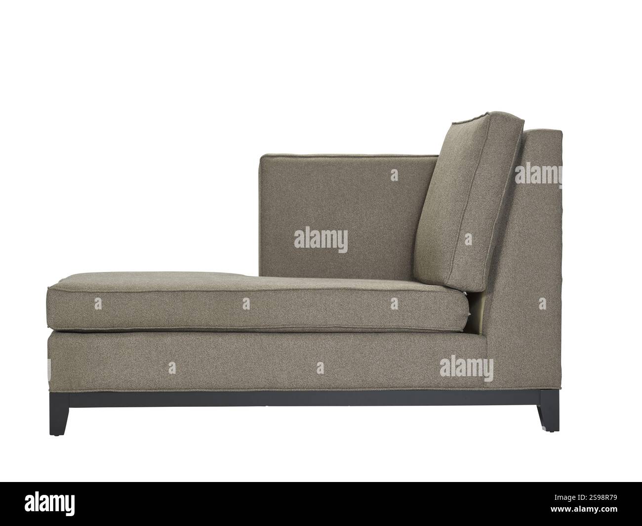 Modern gray fabric sofa + clipping path. The sofa is isolated on a ...