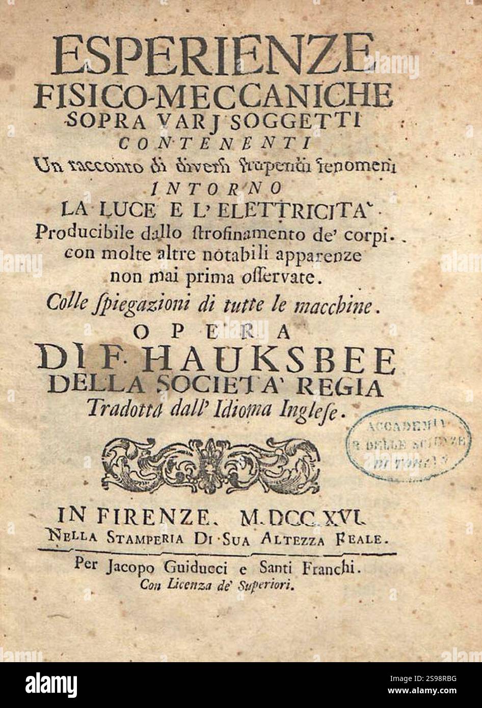 Hauksbee, Francis – Physico-mechanical experiments on various subjects ...