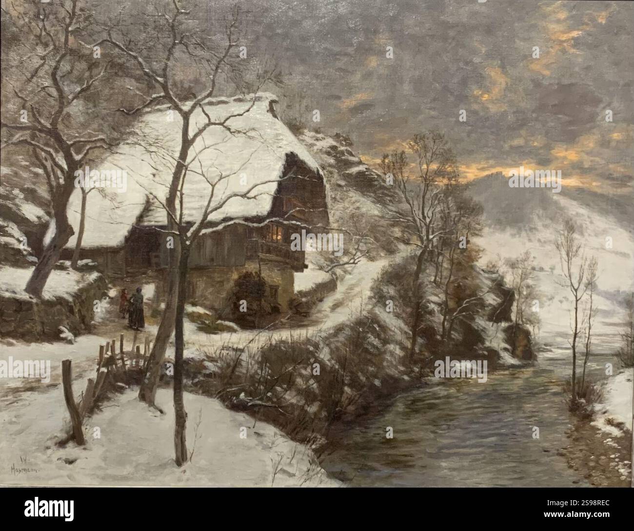 Haus am Felsen, ''Haus am Bühlerstein'', Wilhelm Hasemann Stock Photo ...