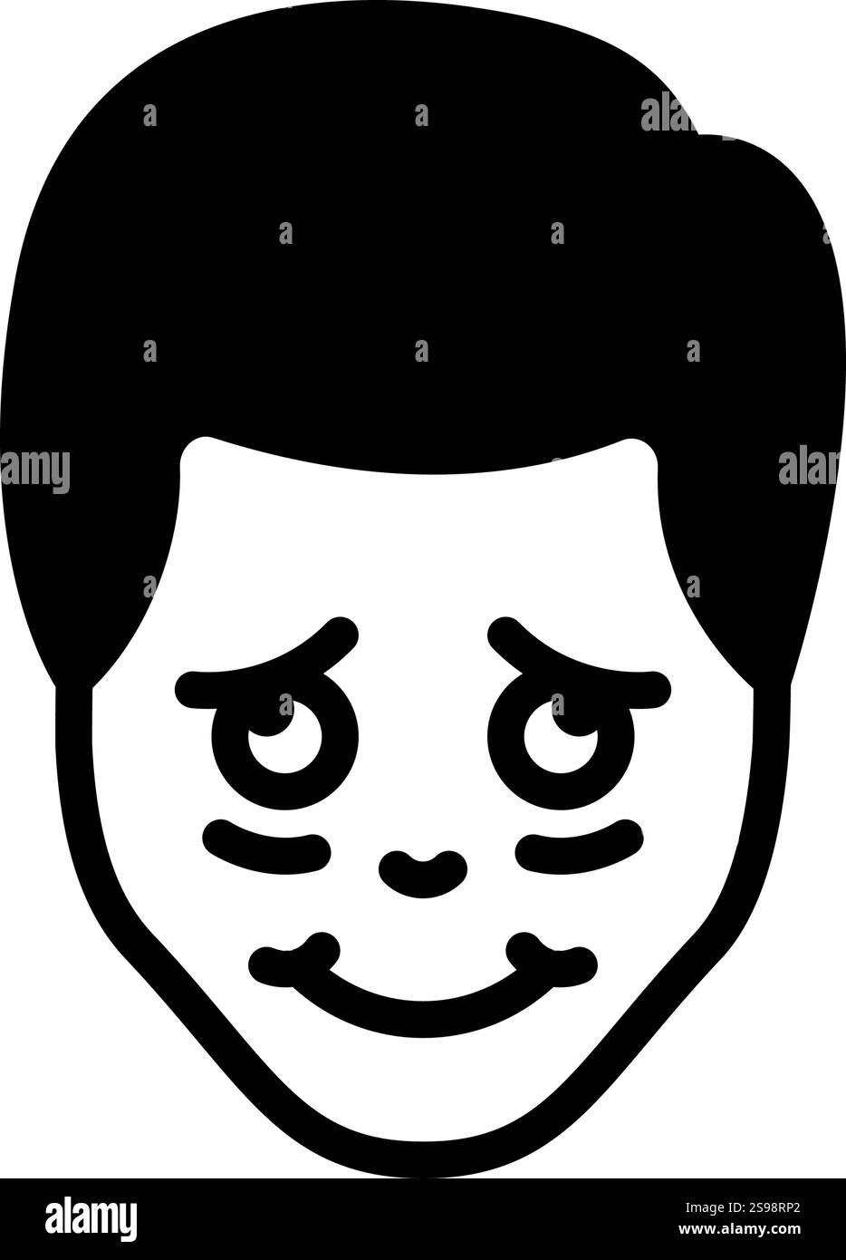 Icon for shy, shamefaced Stock Vector Image & Art - Alamy