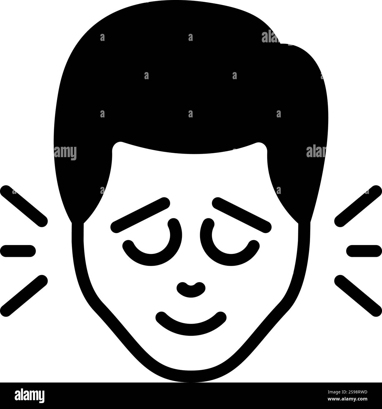 Peaceful calm illustration Black and White Stock Photos & Images - Alamy