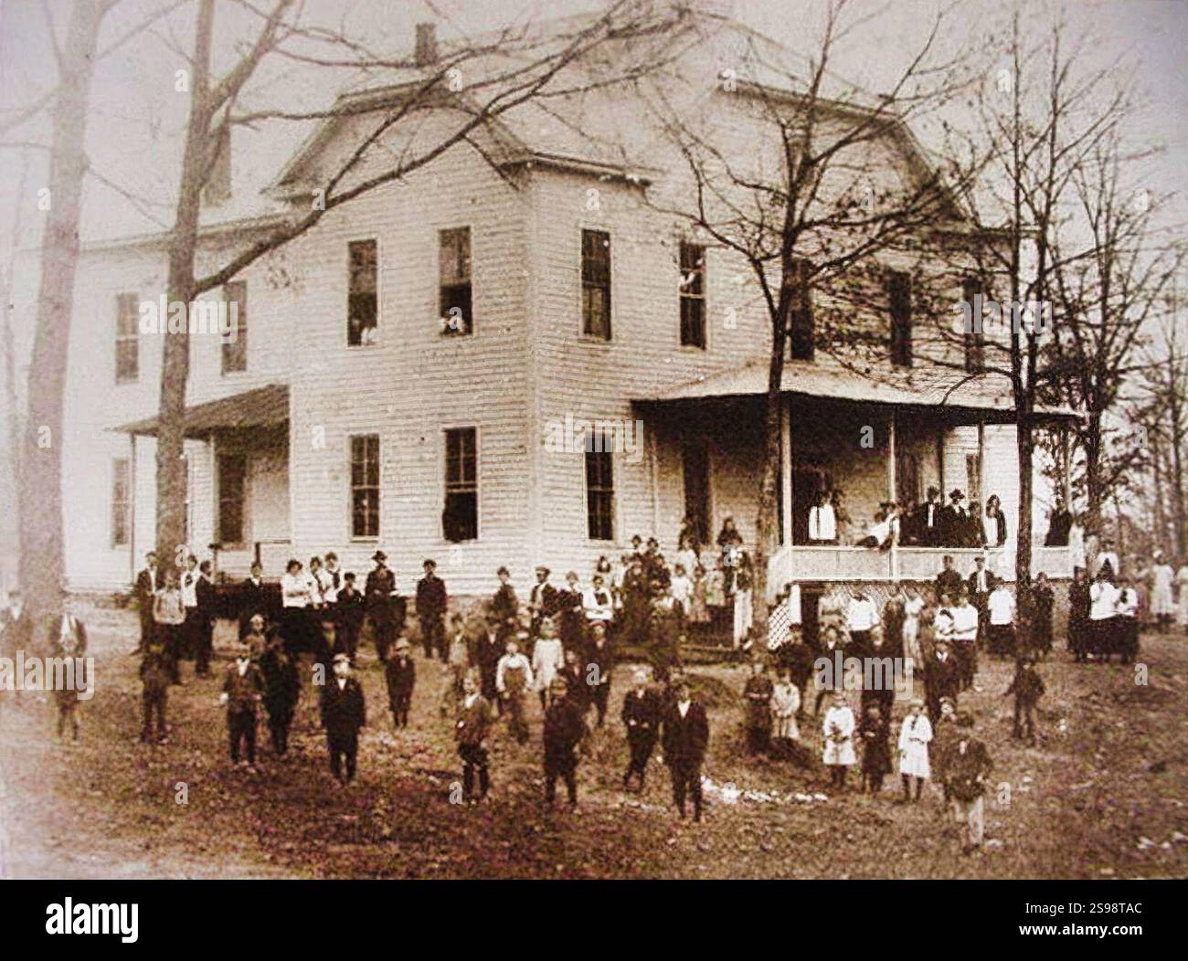 Hayesville High School in Hayesville, N.C. in the early 1900s Stock ...