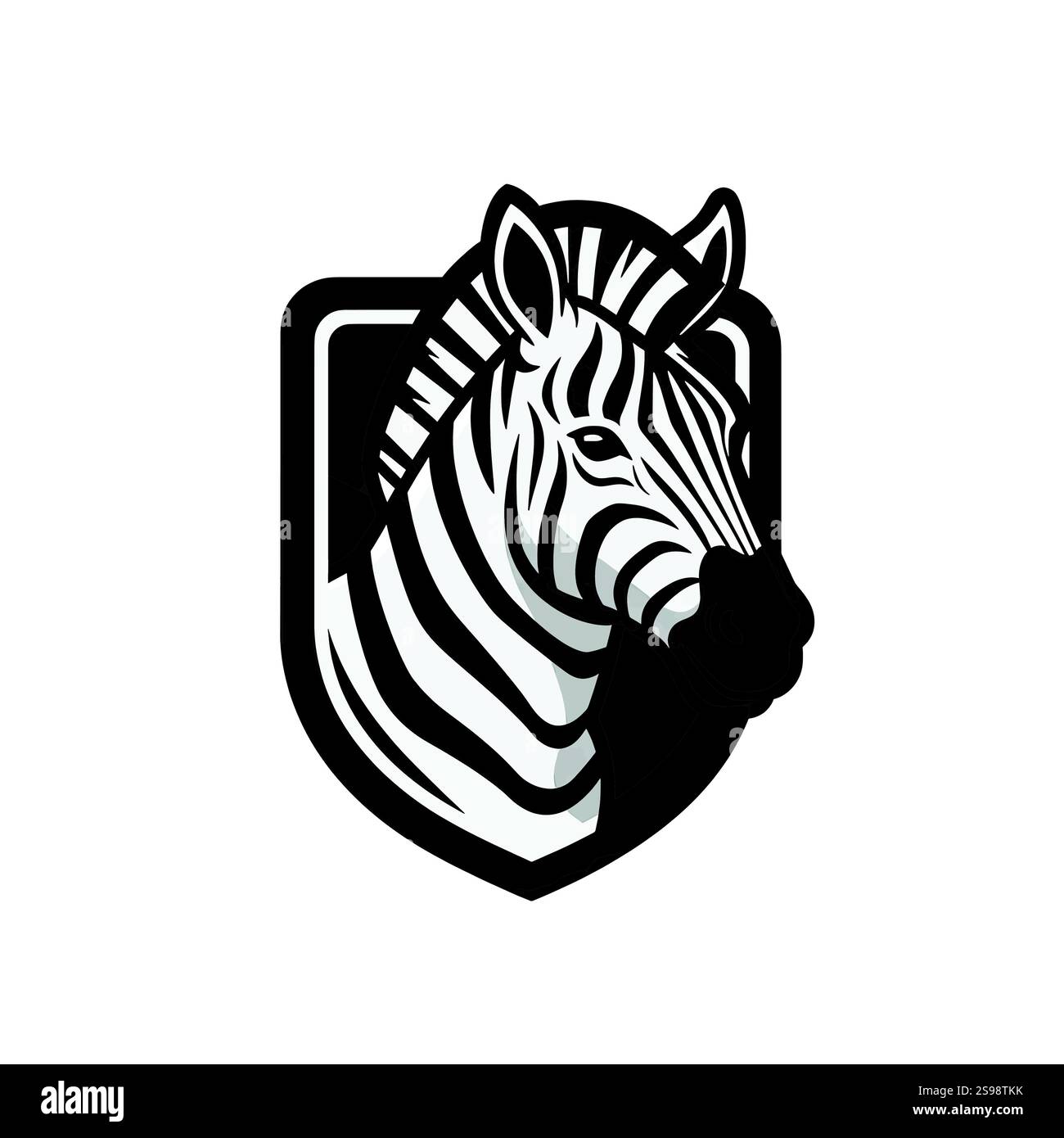 3D Zebra Headshot: Distinctive Stripes - Stock Photo Stock Vector Image ...