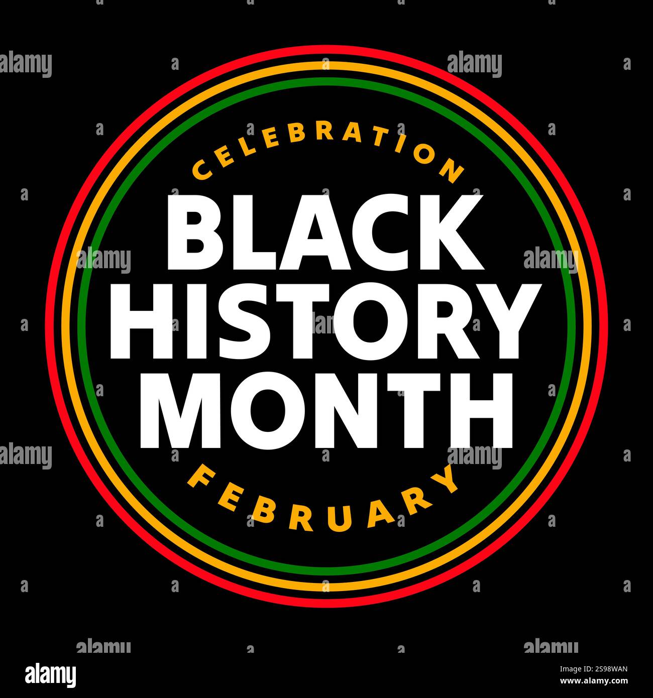 Black History Month badge, sticker, label, tag vector illustration ...