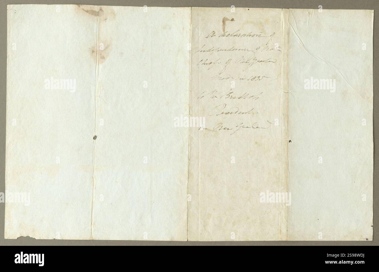 He Wakaputanga (Whakaputanga) o te Rangatiratanga o Nu Tireni Cover ...