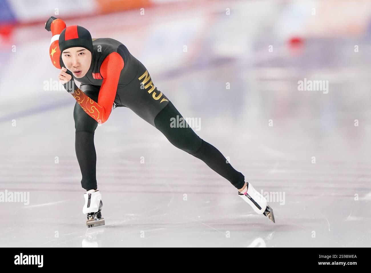 CALGARY, CANADA - JANUARY 24: Mei Han of China competing during the ISU ...
