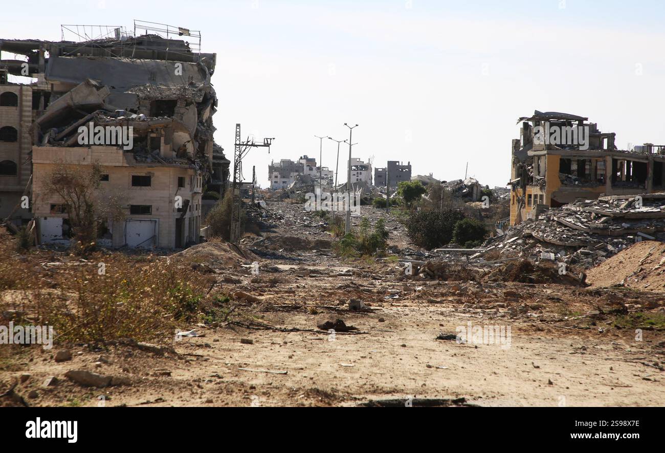January 23, 2025, Gaza, Palestine: (int) the massive extent of ...