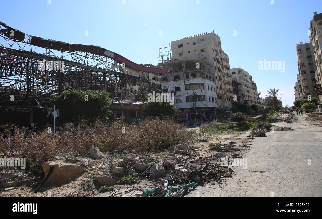 January 23, 2025, Gaza, Palestine: (int) the massive extent of ...