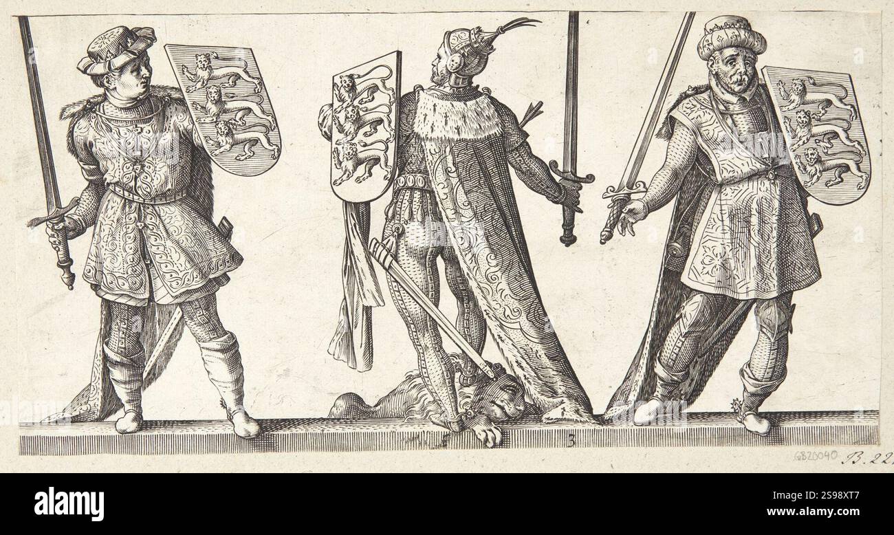 Hendrick Goltzius, Henrik II, Richard Løvehjerte og Johan uden Land ...