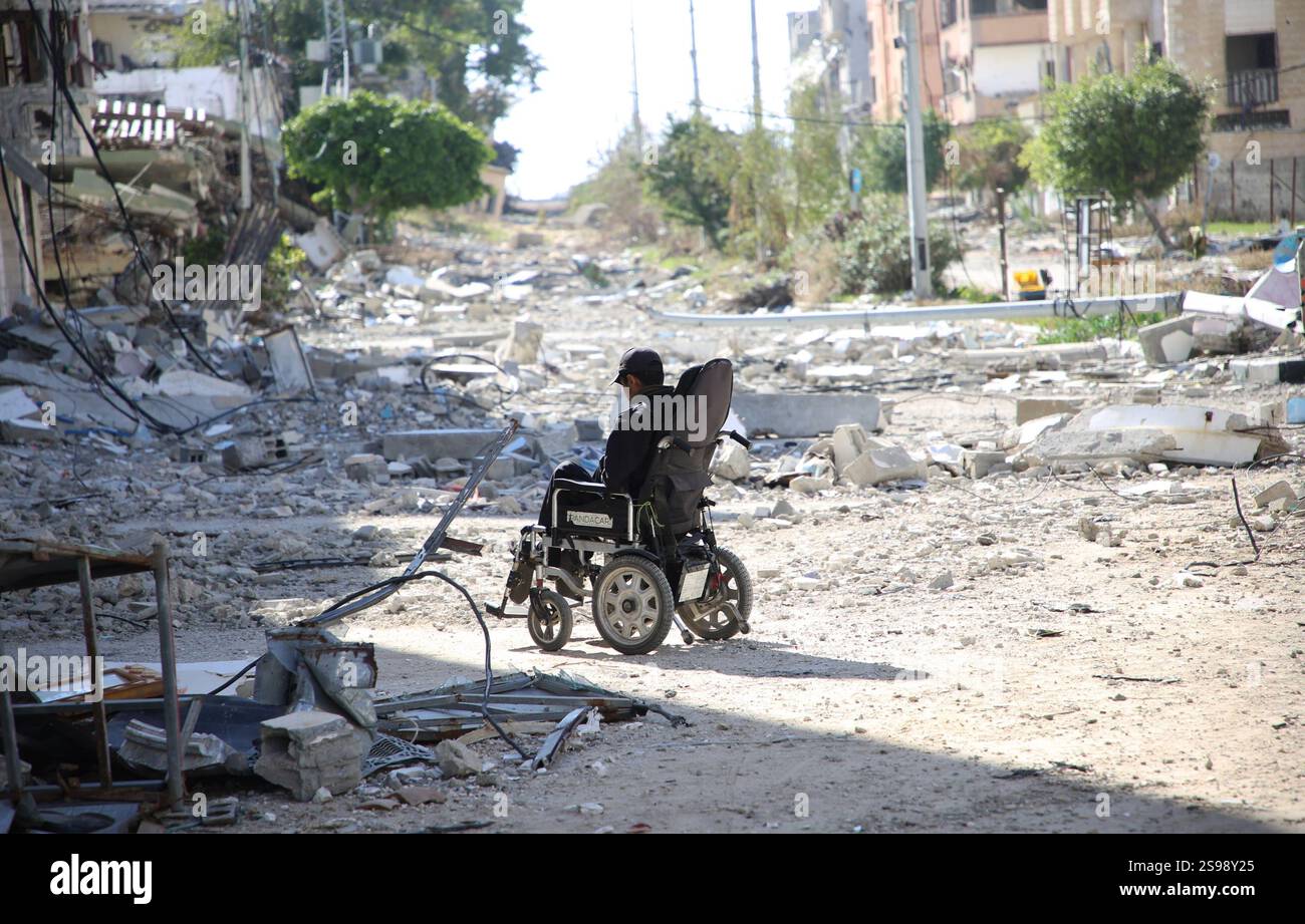 January 23, 2025, Gaza, Palestine: (int) the massive extent of ...