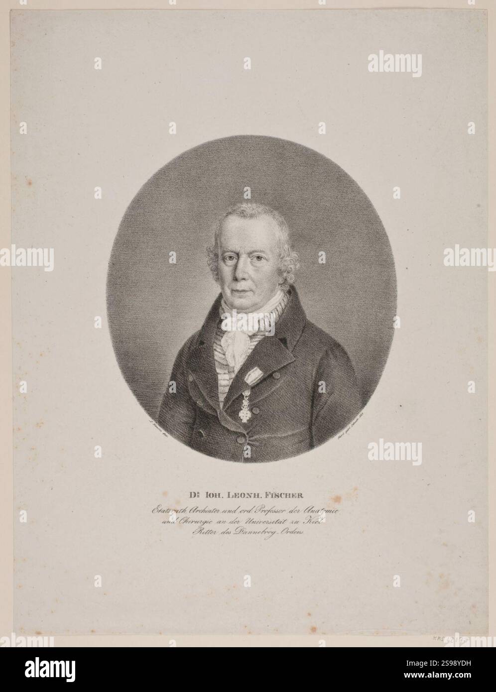 Johann Ludwig Hansen, Johan Leonard Fischer, 1826 Stock Photo - Alamy