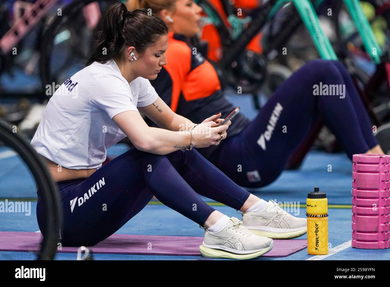 CALGARY, CANADA - JANUARY 24: Angel Daleman of Netherlands competing ...
