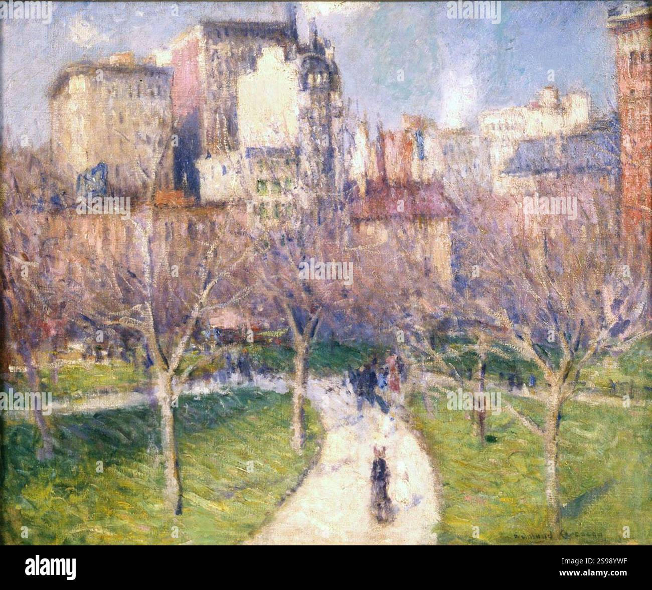 Madison Square Garden, Summer by Edmund William Greacen, 1914 Stock ...