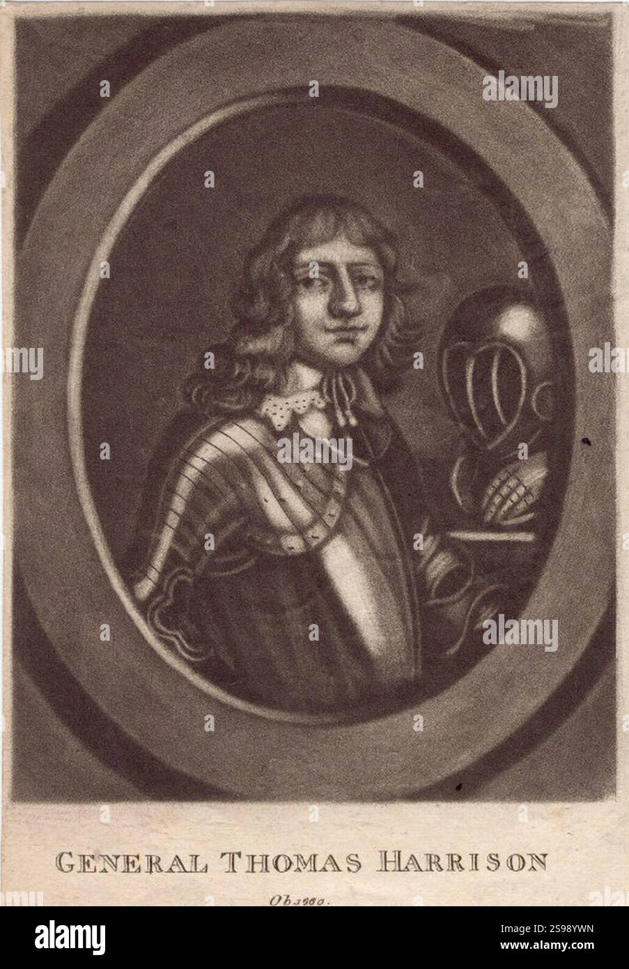 Major-General Thomas Harrison (General) in Cromwell's Army (2 Stock ...