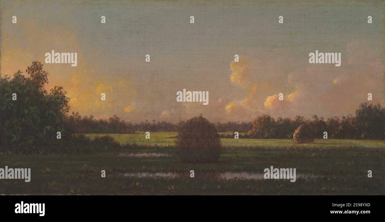 Martin Johnson Heade - Haystacks Stock Photo - Alamy