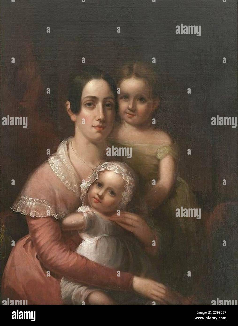 Mrs. McDonnell and Daughters Cora Ann and Alice by Chester Harding ...