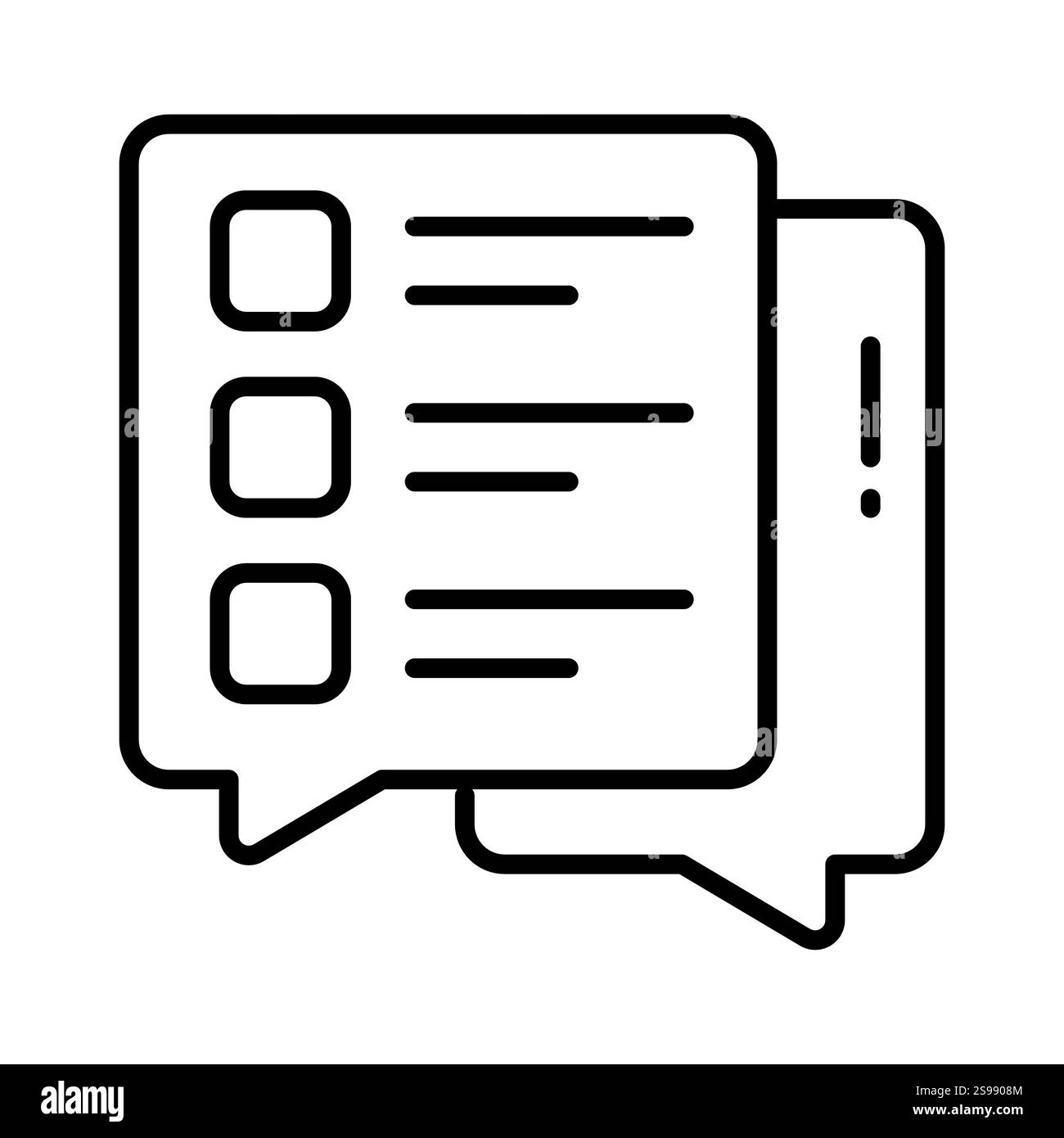 An icon of digital checklist in modern style, ready to use vectors ...