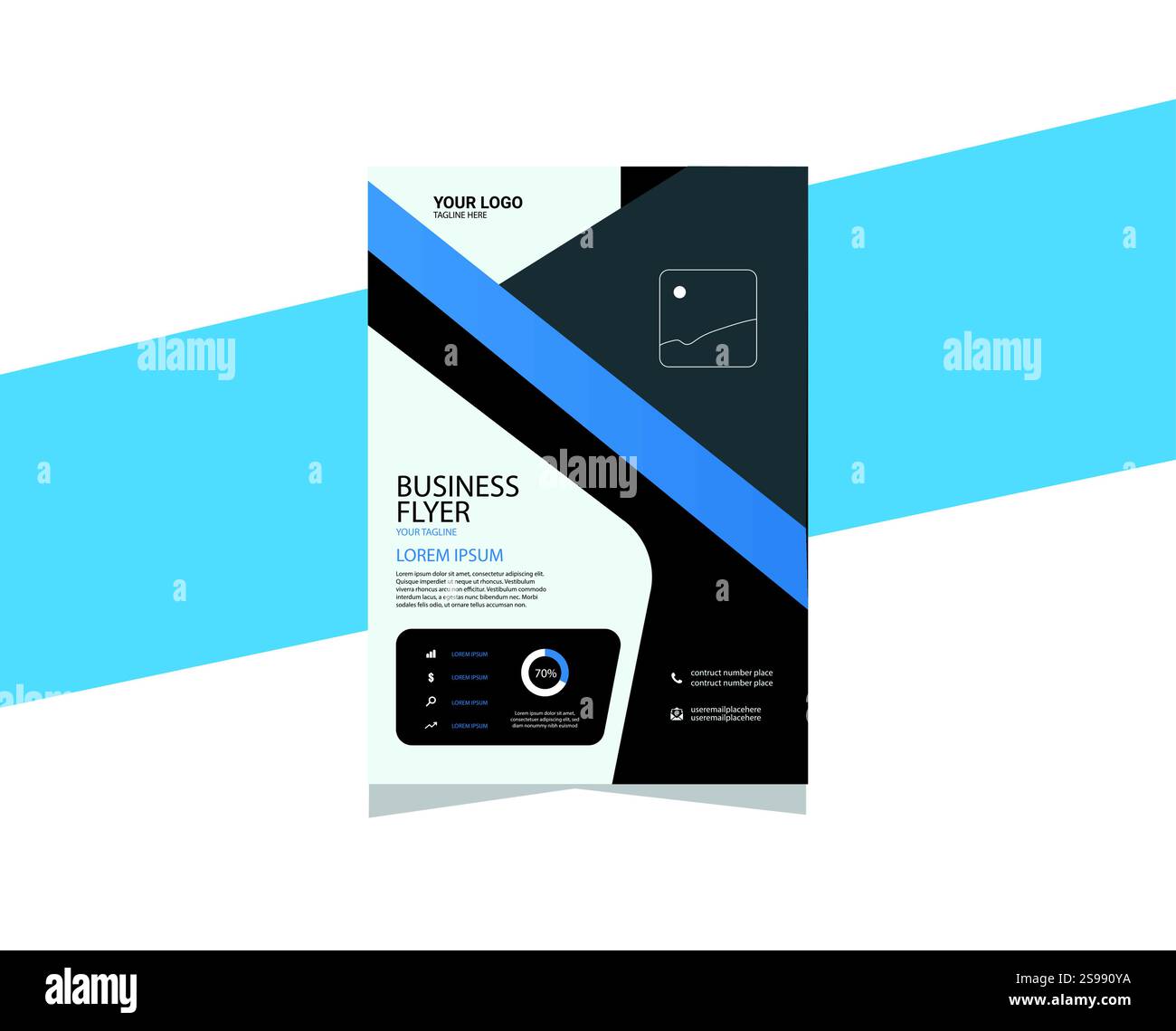 BUSINESS FLYER TEMPLATE VECTOR Stock Vector Image & Art - Alamy