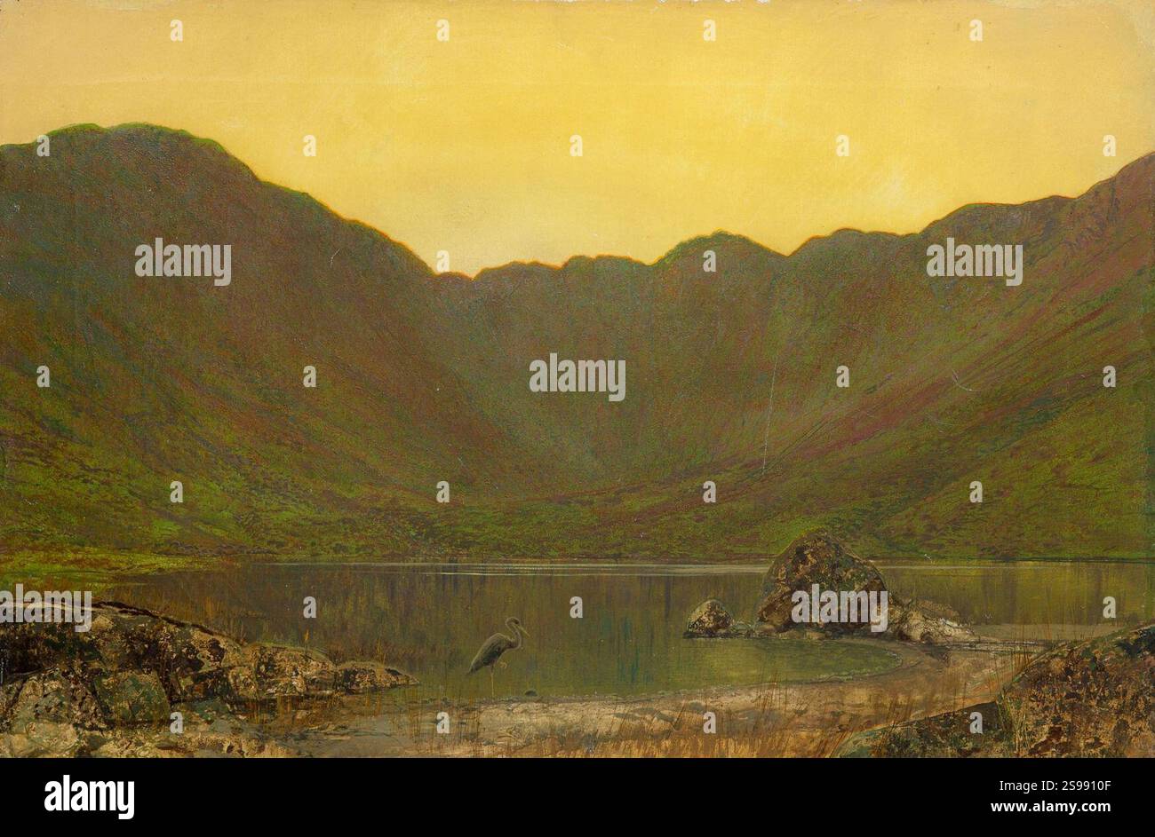 Under Red Pike, Cumberland by John Atkinson Grimshaw, 1884 Stock Photo ...