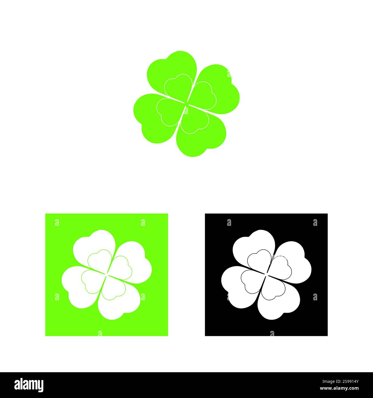 Clover flower vector set Stock Vector Images - Alamy